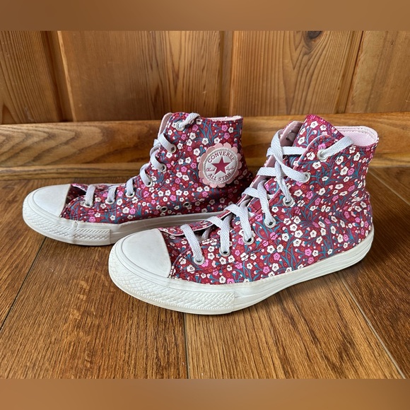 Converse | Shoes | Converse Chuck Taylor All Star High Tops Floral ...